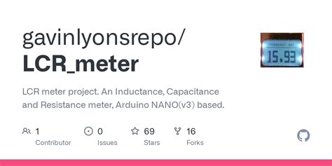 GitHub Gavinlyonsrepo LCR Meter LCR Meter Project An Inductance