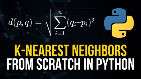 K Nearest Neighbors Classification From Scratch In Python Mathematical