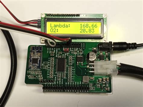 wideband lambda sensor control shield for arduino with integrated bluetooth 4 0 and safely