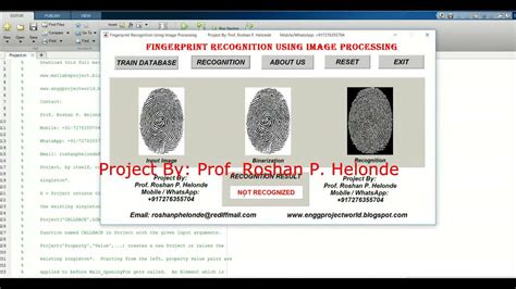 fingerprint recognition using image processing matlab project with source code fingerprint