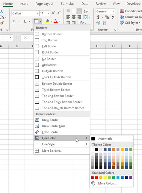 How To Change Cell Border Color In Powerpoint Templates Sample Printables