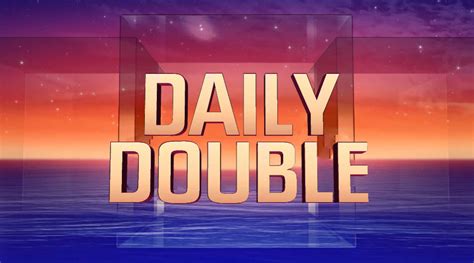 Jeopardy Season 33 Daily Double Logo By Onscreenthatprods On Deviantart