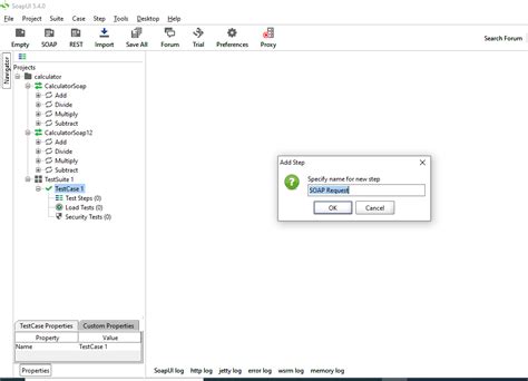 soapui test suite and test case test step code2test testing site