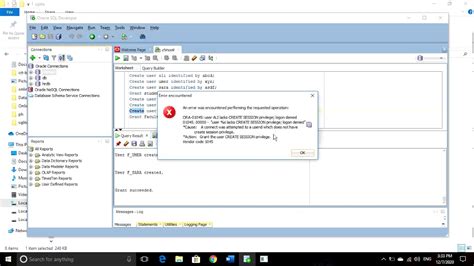Oracle Tutorial Part 4 Create New User Grant And Revoke Privileges To