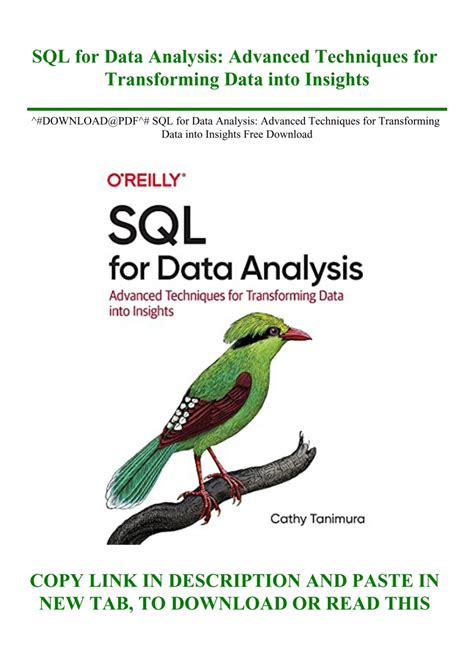 download pdf sql for data analysis advanced techniques for transforming data into insights