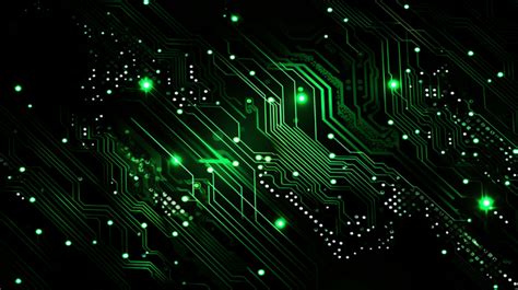 Abstract Vector Background With Technological Circuit Board Texture