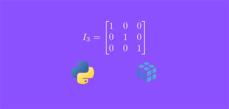 how to create numpy identity matrix in python data sc