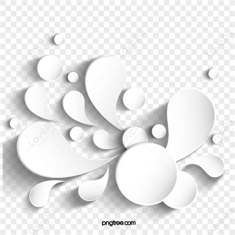 Three Dimensional Texture Geometric Paper Cut Border Textbox Curve