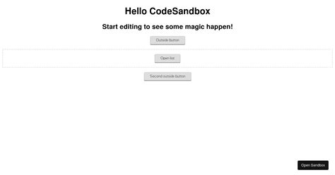 React Onblur Demo Forked Codesandbox