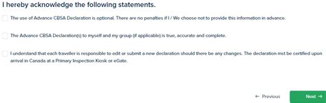 Advance CBSA Declaration Questions Visas For Future