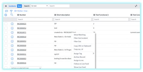 how to customize list context menu servicenow spectaculars