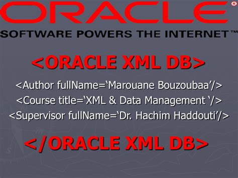 oracle xml db