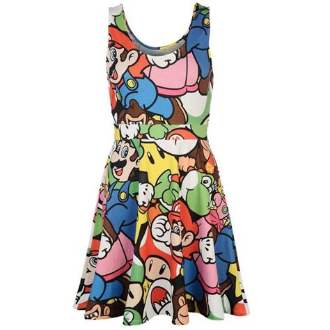 Ladies Nintendo Super Mario Dress Mario Dress Clothes For Women Dresses