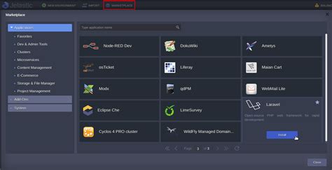 Laravel Framework Automated Installation Virtuozzo