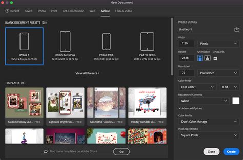 Using Artboards For Mobile Sizes In Photoshop