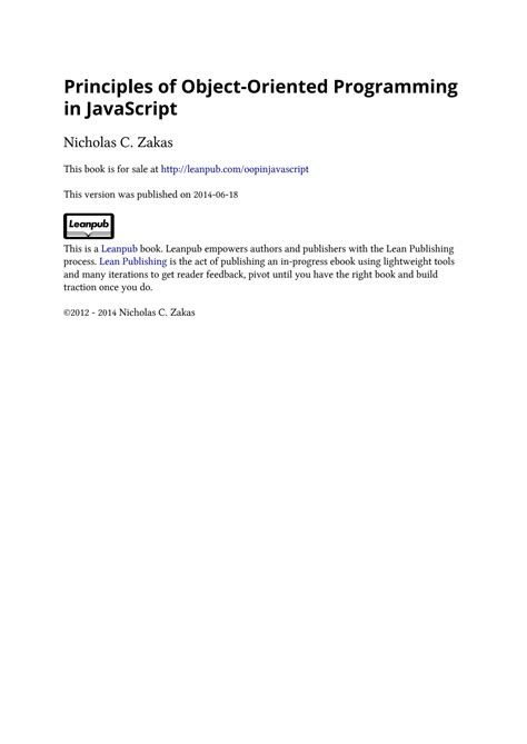 SOLUTION Principles Of Object Oriented Javascript Studypool
