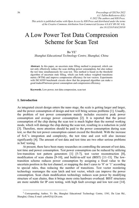 pdf a low power test data compression scheme for scan test