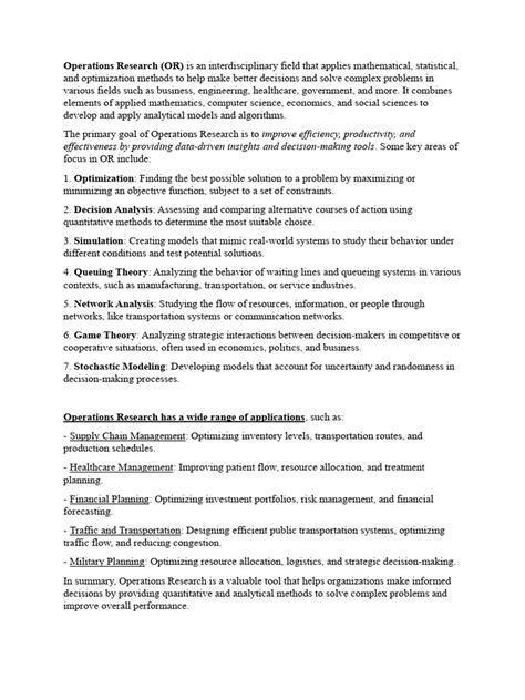 operations research pdf mathematical optimization linear programming
