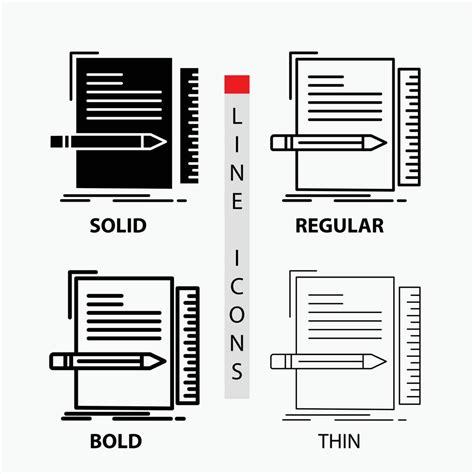 code coding file programming script icon in thin regular bold line and glyph style vector