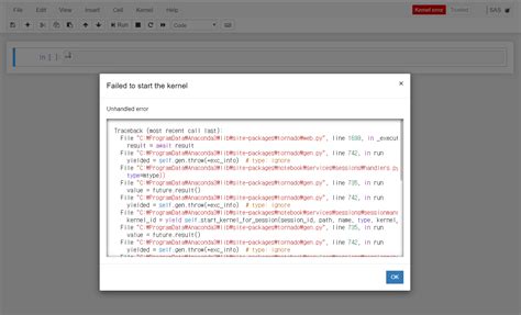 failed to start the kernel sas · issue 5287 · jupyter notebook · github