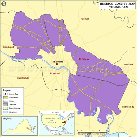 Henrico County Map Virginia