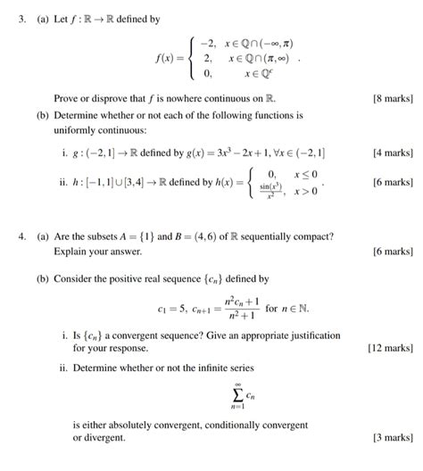 solved 3 a let f r → r defined by f x 2 xe q 00