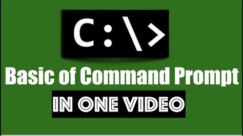 Basic CMD Commands In One Video I Windows Command Line Tutorial Introduction To The Command