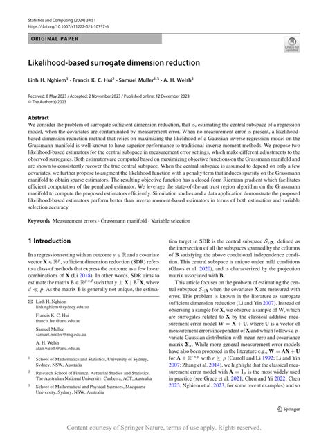 pdf likelihood based surrogate dimension reduction