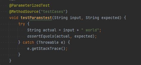 junit jupiter 5 9 1 paramiterizedtest not passing test cases stack overflow