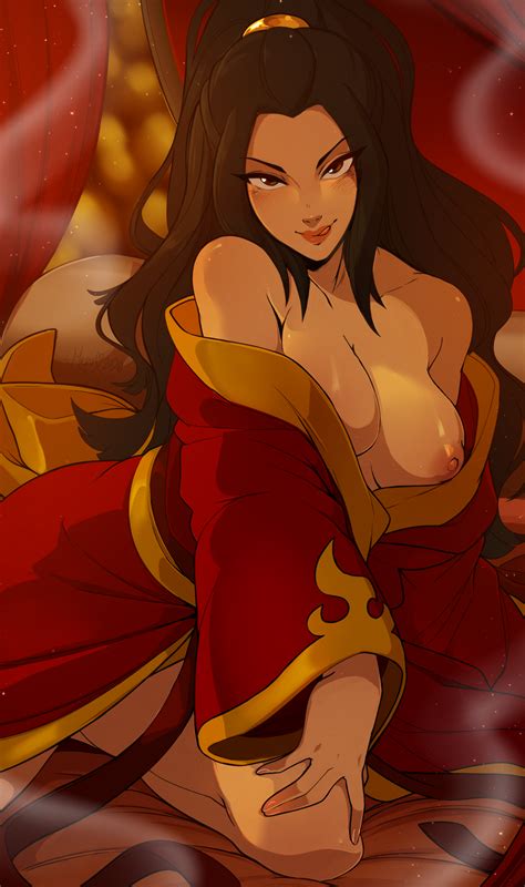 Rule 34 1girls Alternate Breast Size Areolae Avatar The Last Airbender Azula Bare Shoulders