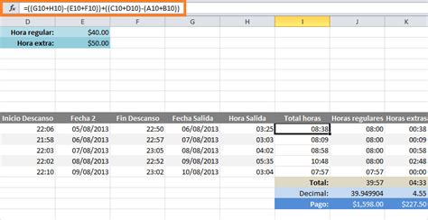 Fórmula infalible para calcular horas en Excel Domina el tiempo