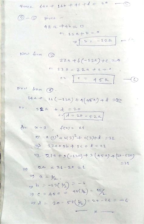 find a b c and d such that the cubic function f x ax3 bx2 wizedu