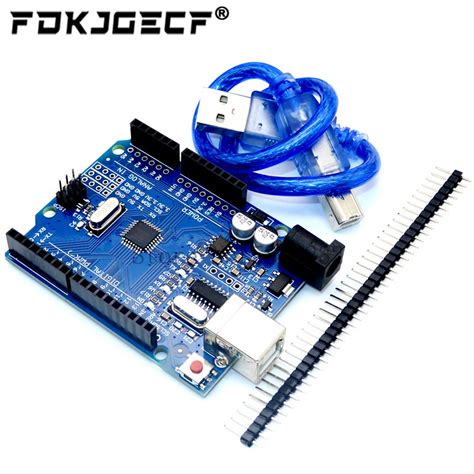 Um Conjunto Para UNO R3 CH340G MEGA328P Chip 16Mhz Placa De