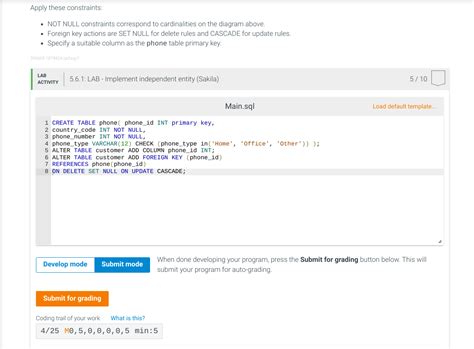 solved 5 6 lab implement independent entity sakila