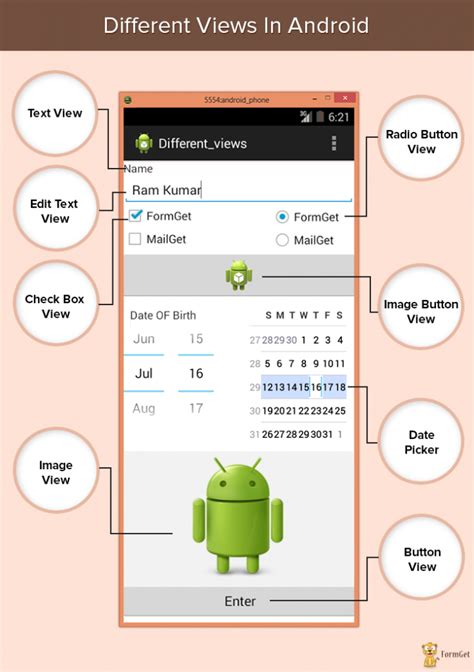 Different Types Of Views In Android FormGet