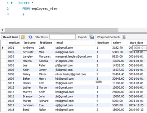 mysql create view tutorial with programming examples