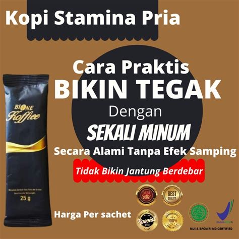 Kopi Stamina Pria Dewasa Original Terlaris Bione Koffie Kopi Stamina Pria Kuat Tahan Lama