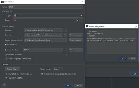Sass PhpStorm SCSS Trigger Compilation On Partial Change Stack Overflow
