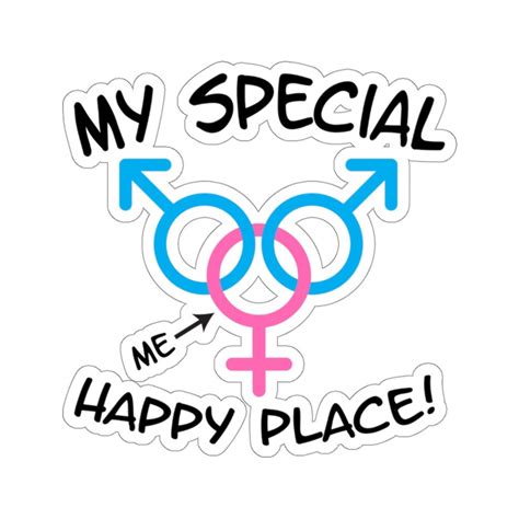 Swinger Lifestyle Mfm Threesome Sticker Happy Place Swinger Couple Threesome Sticker Shared