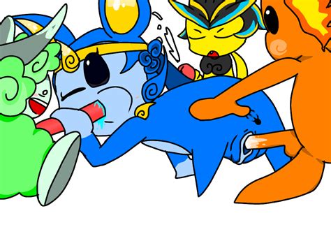 Rule 34 Bazibon Cum Elemental Pixies Eruphan Foursome Marinmizu Marinmizu The Battle Cats