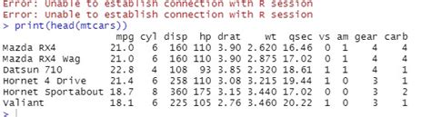 Rstudio Error Unable To Establish Connection With R Session Issue