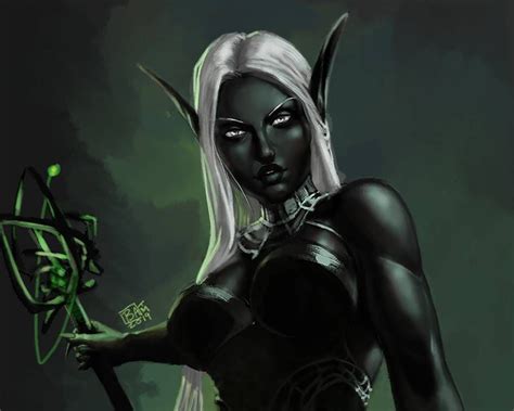 Drow Wizard Female By Twostepwaltz On Deviantart Dungeons And Dragons Characters Dark Elf