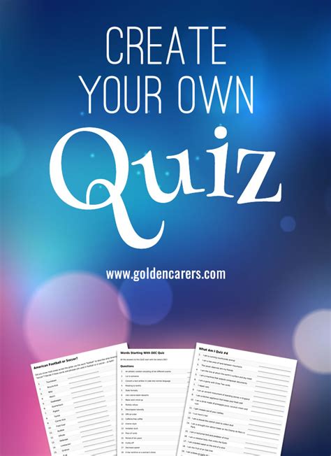 Create Your Own Quiz