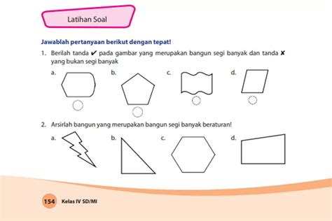 Kunci Jawaban Matematika Kelas 4 SD MI Halaman 154 155 Dan 156