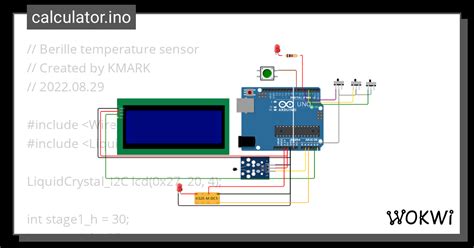 Berille Temperature Sensor Ino Wokwi ESP32 STM32 Arduino Simulator