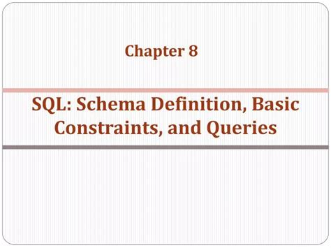 ppt sql schema definition basic constraints and queries powerpoint presentation id 3693910