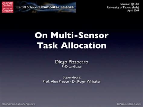 on multi sensor task allocation ppt