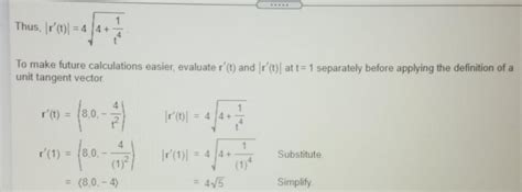 solved for the following parameterized curve find the unit