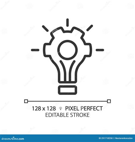 2D Customizable Thin Linear Black Problem Solving Icon Stock