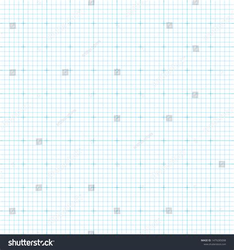 Blue Millimeter Seamless Paper Background Engineering Stock Vector